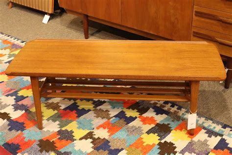 Noblett Teak Coffee Table With Magazine Undershelf Australian Furniture Post 1950