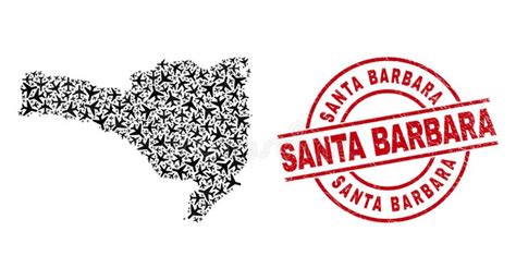 Santa Barbara Arranhou Distintivo E Santa Catarina Mapeou Mosaico De