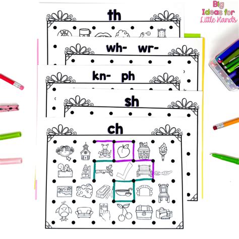 Effective Digraph Worksheets And Activities For The Kindergarten