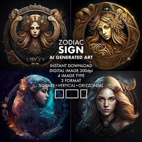 Virgo Zodiac Art