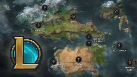 Lol Lore Nouvelle Map De Runeterra Avec Noxus Ionia Demacia