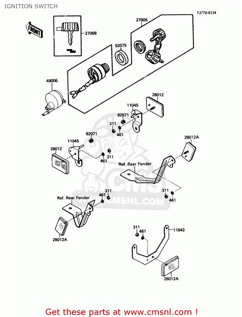270051119 Switch Assy Ignition Kawasaki Buy The 27005 1119 At Cmsnl