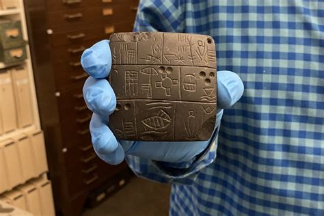 Inside He Archives Ancient Sumerian Tablet At Penn Museum Is Carved