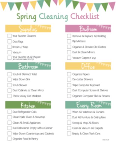 Ultimate Spring Cleaning Checklist (with Infographic) | atelier-yuwa.ciao.jp