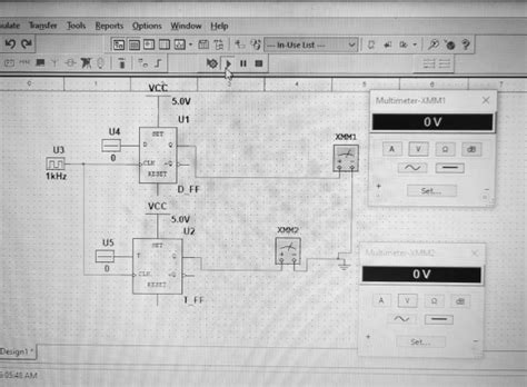 Attach A Screenshot Of Multisim Circuit Flip Flops D T And Jk Connect The Circuit And