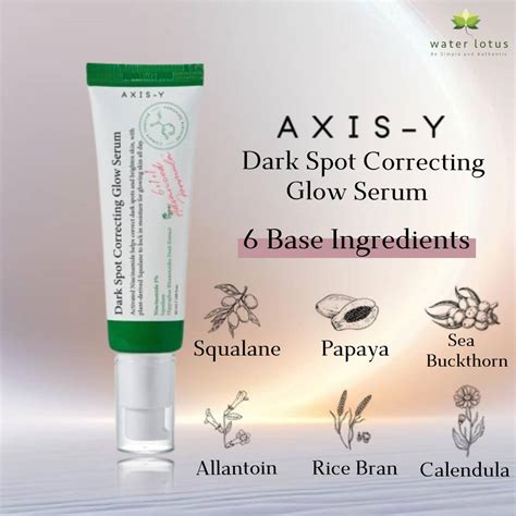Axis Y Dark Spot Correcting Glow Serum 50ml Water Lotus Care
