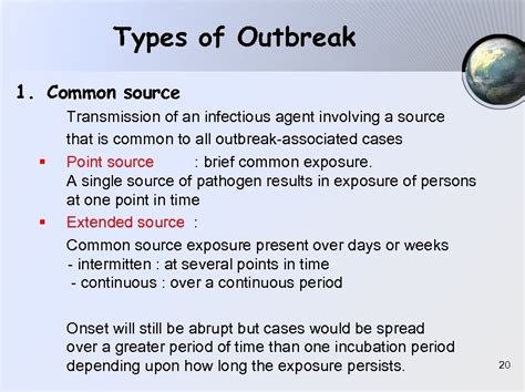 Disease Outbreak Department Of Epidemiology And Biostatistics 2011