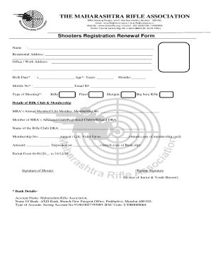 Maharashtra Rifle Association Membership Complete With Ease Airslate