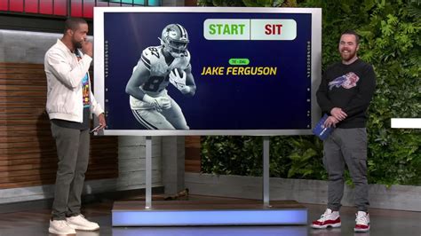Nfl Networks Mike Florios Start Sit Decision On Tight End Jake Ferguson Vs Eagles Nfl