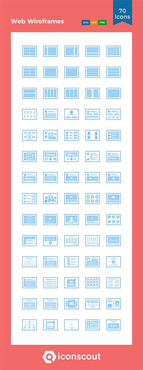 Web Wireframes Icon Pack 70 Free Download Design And Development Icons