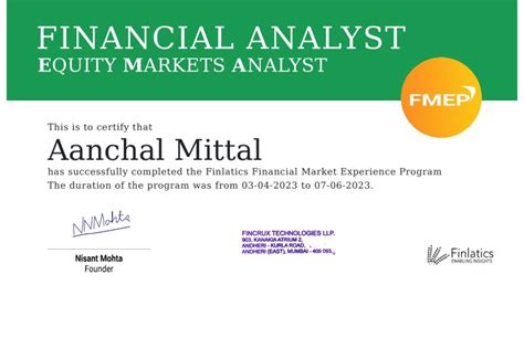 Aanchal Mittal On Linkedin Live Project Opportunity Investing