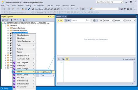 How To Search For Database Objects Table Data And Value In Sql Server Devart Blog