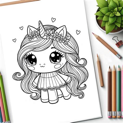 Draw So Cute Coloring Pages Unicorn [2025]