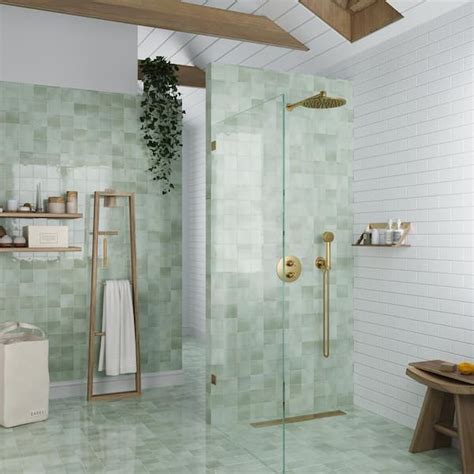 4x4 Green Ceramic Tile The Home Depot