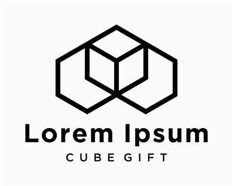 Premium Vector Set Icon Cube Box T Square Simple Line Arrow Symbol