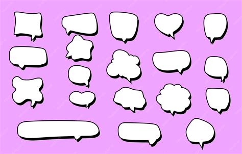 Premium Vector Speech Bubble Set