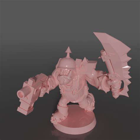 🔫 Ork Soldiers With Melee Weapons And Pistols Set2・free Stl File For