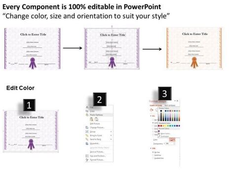 Business Framework PowerPoint Certificate Template PowerPoint Presentation