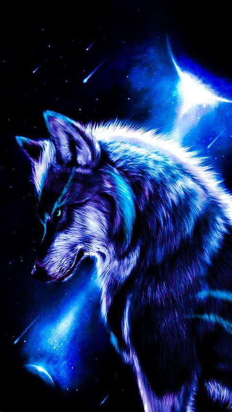 Black And Blue Wolf Wallpapers Wallpaper Cave