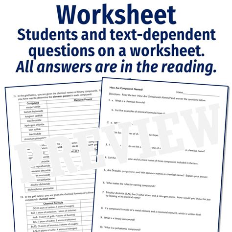 How Compounds Are Named Article And Questions Flying Colors Science