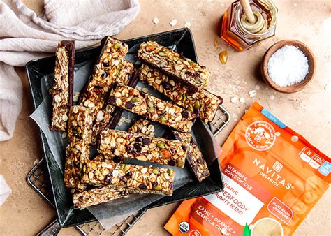 Granola Immunity Bars Recipe Navitas Organics