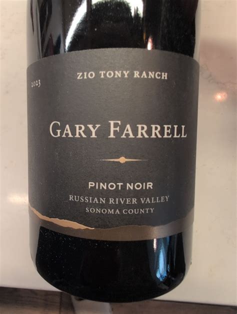2023 Gary Farrell Pinot Noir Zio Tony Ranch Usa California Sonoma