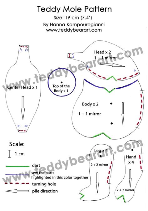 Stuffed Mole Sewing Pattern Craft Your Way To Mole Magic Teddy Bear Art