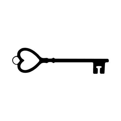 Free Heart Key Svg Png  Pdf Files Craftpi