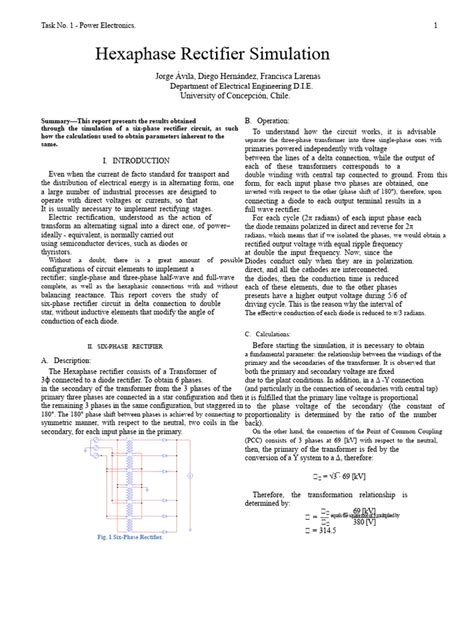 Six Phase Rectifier Pdf Pdf Rectifier Diode
