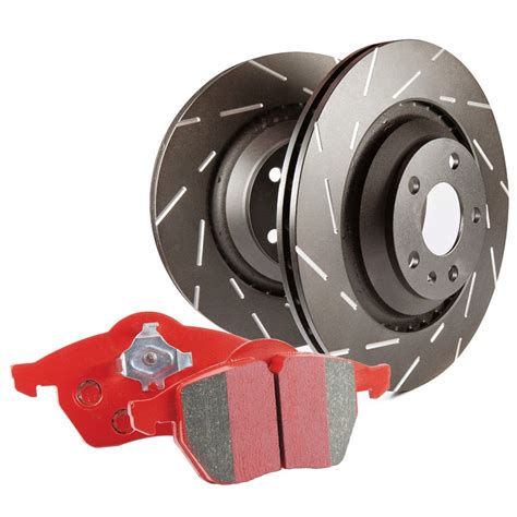 Ebc 06 21 Civic Redstuff Pads With 282mm Usr Sport Slotted Rotors Front
