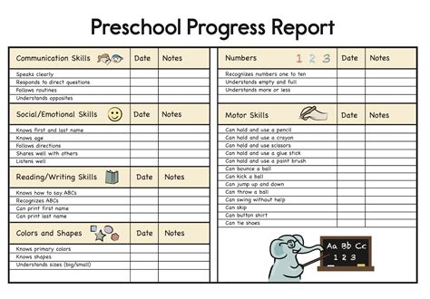 A Complete Guide To Preschool Progress Reports In 2025 Progress Report Template Progress