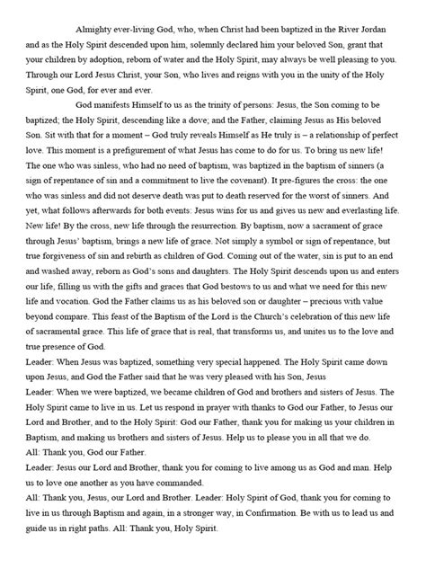 Baptism Of Jesus Pdf Baptism Jesus