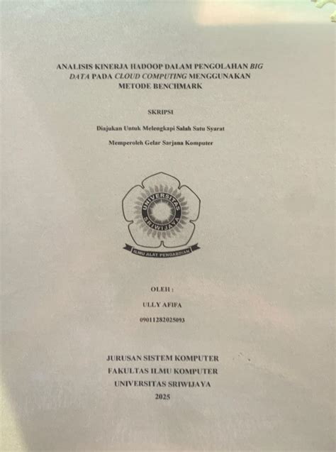 Analisis Kinerja Hadoop Dalam Pengolahan Big Data Pada Cloud Computing