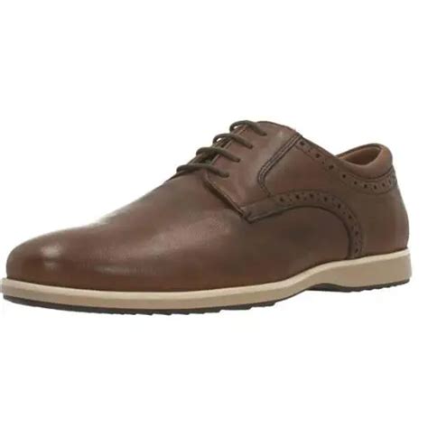 Men`s U Blainey B Oxford Derby Shoe Brown Cognac By Geox Fash Direct