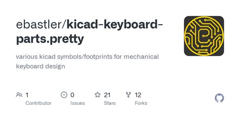 Github Ebastler Kicad Keyboard Parts Pretty Various Kicad Symbols