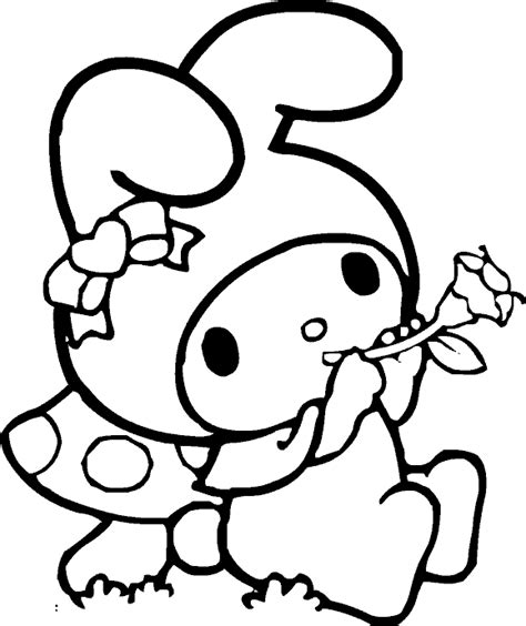 My Melody Coloring Pages