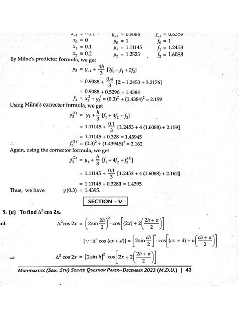 Numerical Analysis Ques Pdf
