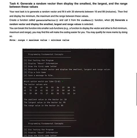 Solved Task 1 Create And Display A Menu Your First Task Is