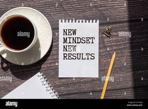 New Mindset New Results Is Standing On A Paper Coaching Strategy
