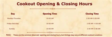 Discover Cookout Restaurant Hours 2026 Opening And Closing Times
