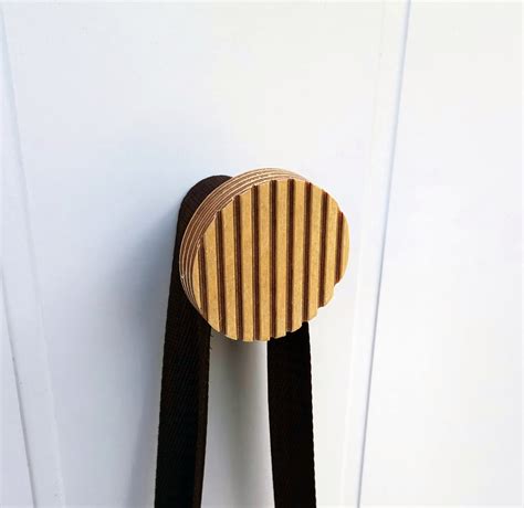 Carved Plywood Wall Hook Modern Coat Hanger Etsy