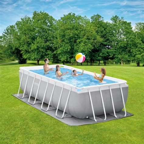 Intex Metal Frame Rectangular Swimming Pool 300x200x75cm