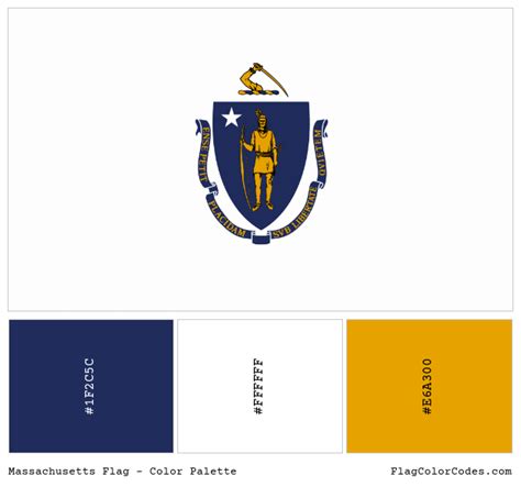 Massachusetts Flag Color Codes