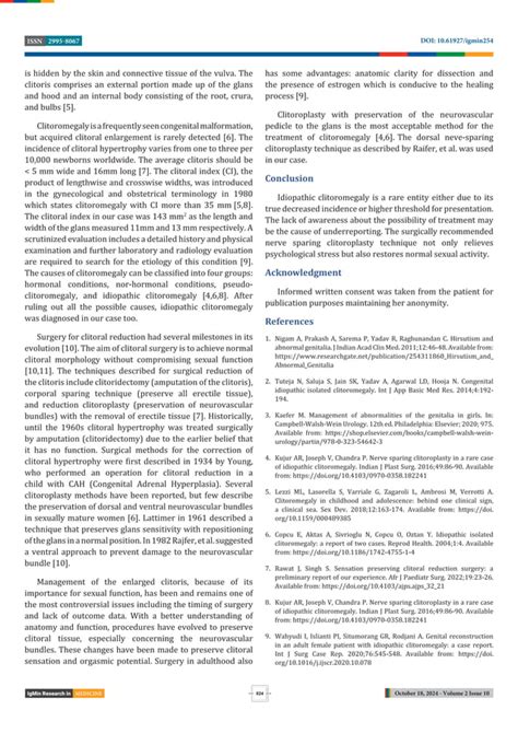 Management Of Rare Idiopathic Clitoromegaly With Hbsag Positivity