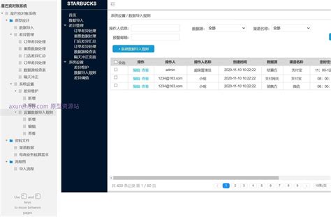 星巴克对账系统数据管理与差异处理axure原型模板axurehub产品原型资源站 星巴克对账系统数据管理与差异处理axure原型模板axurehub产品原型资源站