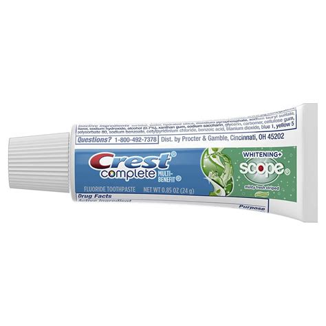 Toothpaste Crest Complete Scope Outlast Whitening For Bad Breath 24gr