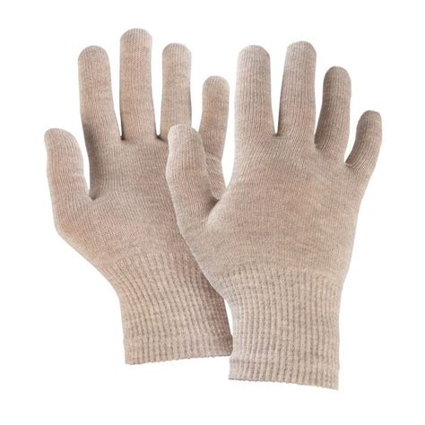 Deluxe Cotton Silver Gloves Natural