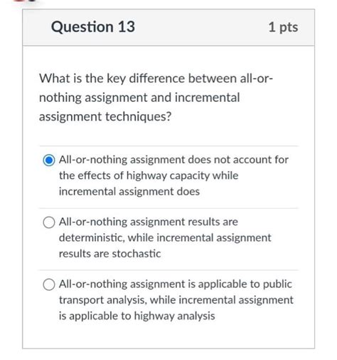 Solved Question 13 1 Pts What Is The Key Difference Between
