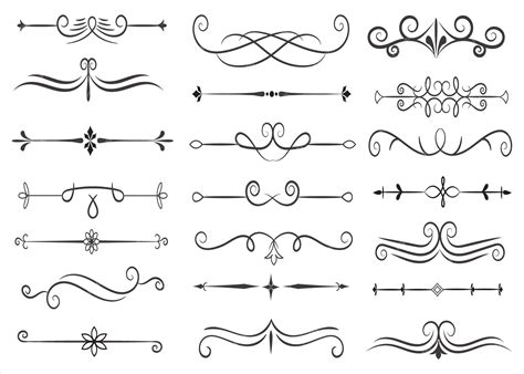 Premium Vector Page Divider And Design Elements Set Of Various Simple