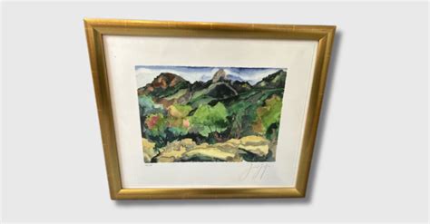 Das Kunstwerk „südliche Landschaft I Von Günter Grass